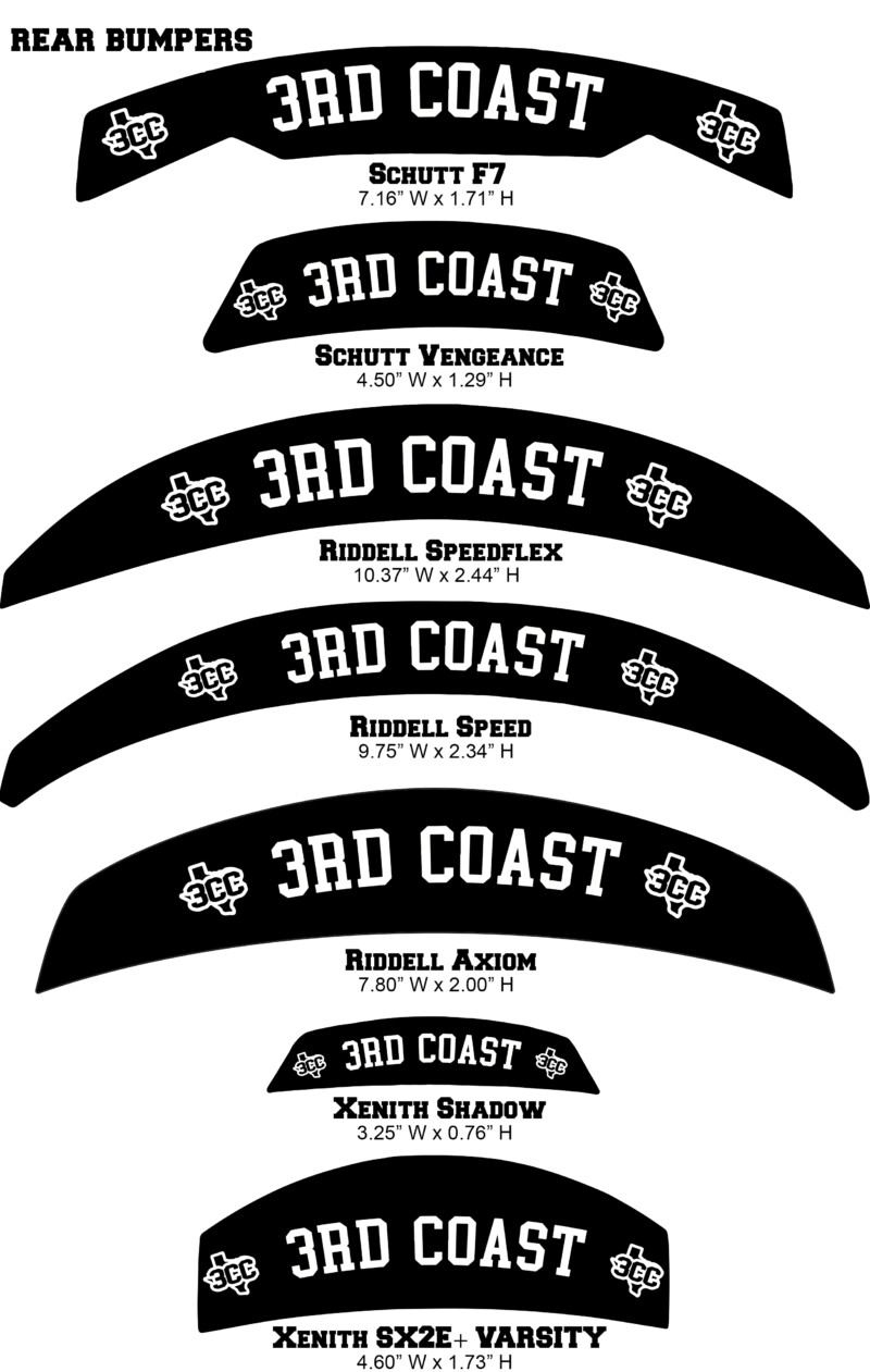 Decal Pricing – 3rd Coast Custom Helmets